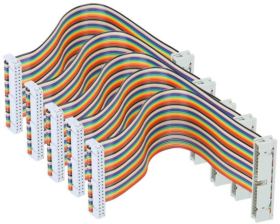 5Pcs GPIO Cable, 40 Pin Male to Female Wire, 20 Cm Length, for T-Board ...