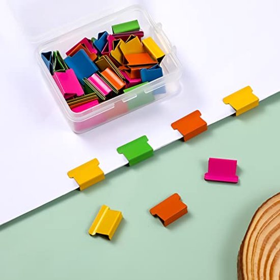 100 Stuks Paper Clam Clips - Navulclip Binder Clips voor Losbladig ...