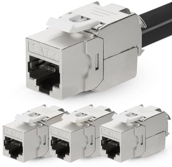 RJ45 Ethernet-module 4PCS Cat7 Connector Gereedschapsloze Netwerkmodule ...