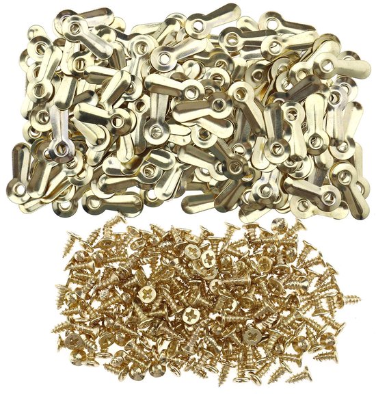 Photo Frame Rotary Knobs, 200 Pcs Gold Photo Frame Turns Fasteners with ...