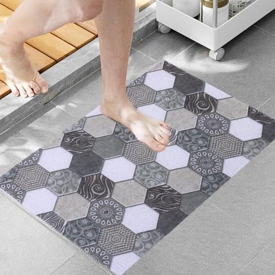 Antislip Douchemat - Comfortabele Sneldrogende PVC Badmat voor ...