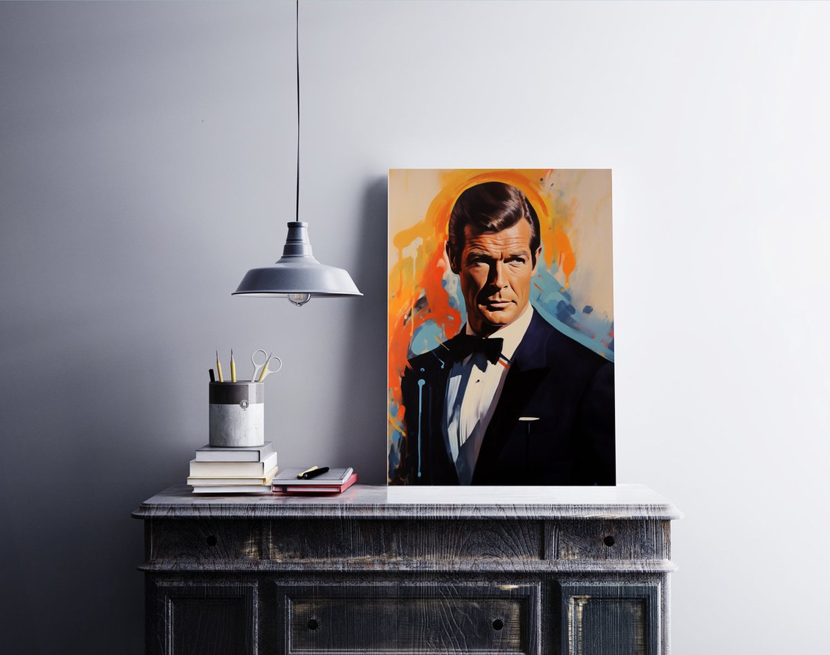 Roger Moore Poster | James Bond Poster | Acteur Poster | Film Poster ...