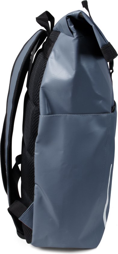 Norlander Rolltop Rugzak 28L - Duurzaam Tarpaulin - Blauw | bol.com