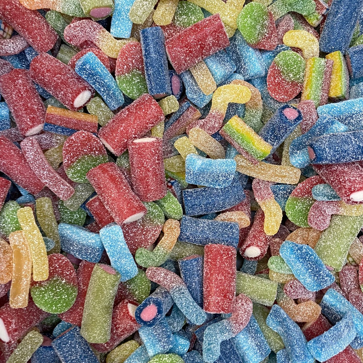 Extra zure snoep mix - 1 Kilogram - Sour - Zuur - Snoep - Snoepgoed ...