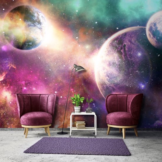 Fotobehang - Vlies Behang - Planeten - Ruimte - Space - Galaxy - Universum - Cosmos -... | bol