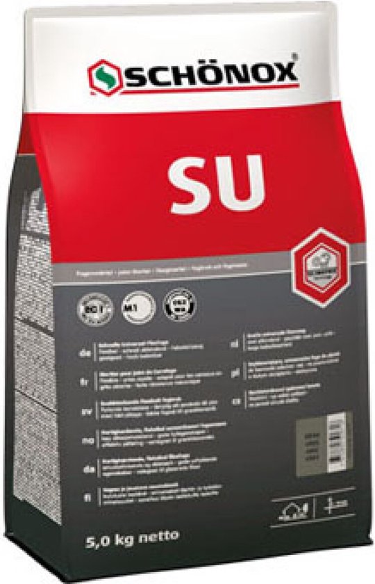 Schonox Voegmortel Snel Grijs - 5kg | bol