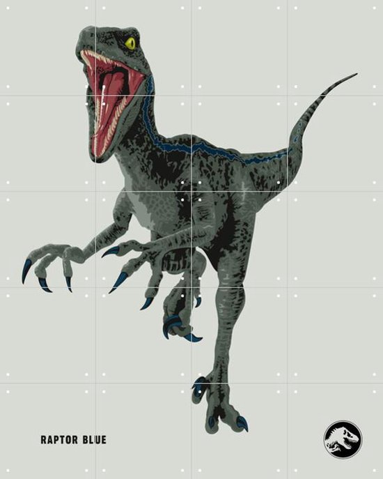 IXXI Raptor Blue, Jurassic Park & Universal Pictures - 80 x 100 cm ...