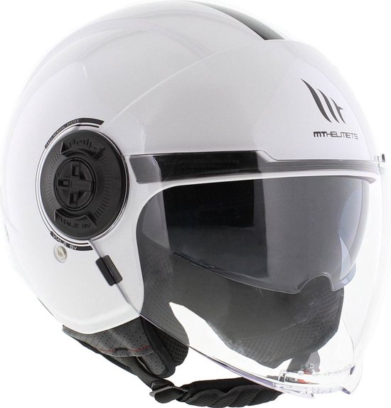MT Jethelm Viale S helm glans wit XL - Motorhelm Scooterhelm | bol.com