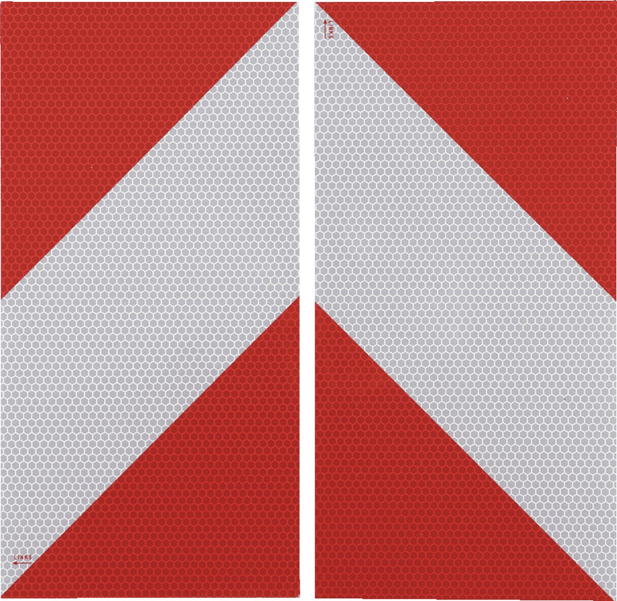 Reflecterend rood wit markeringsbord - magneetfolie - 8 stuks | bol.com