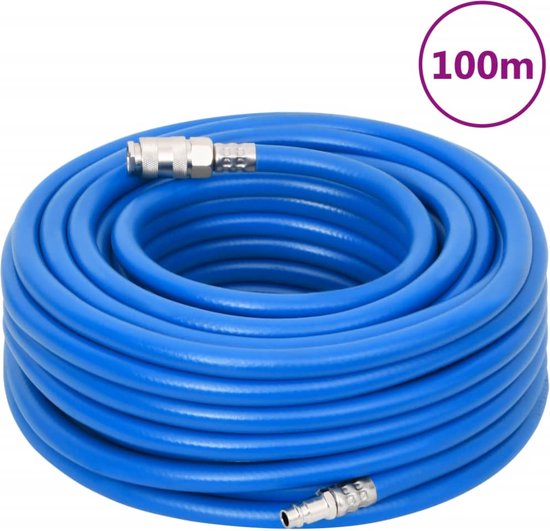 vidaXL Luchtslang 100 m PVC blauw | bol.com