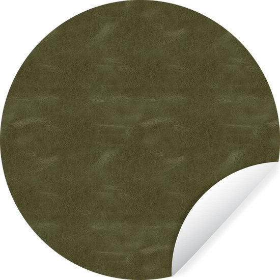 WallCircle - Muurstickers - Behangcirkel - Leer - Groen - Dierenhuid - 50x50 cm -... | bol.com