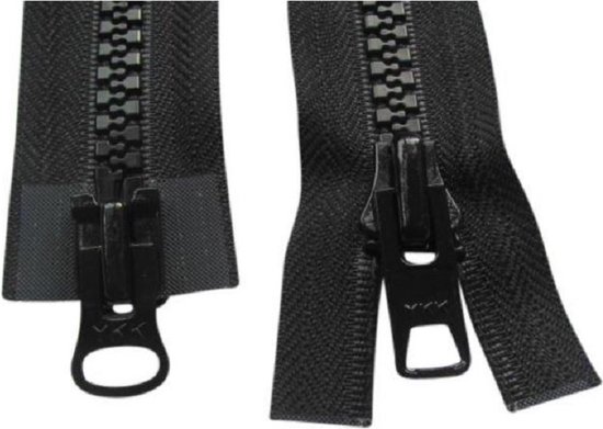 YKK rits dubbel deelbaar bloktand 40 cm zwart | bol