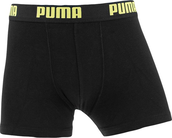 PUMA jongens 2P boxers logo print zwart & blauw - 146/152 | bol