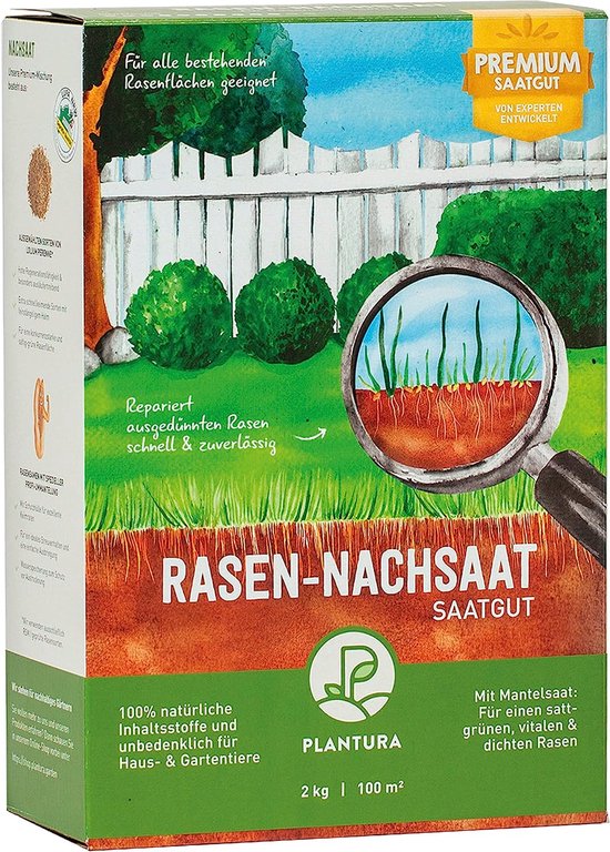 Plantura Gazonzaad Premium, Snelkiemend, 2 kg voor 100 m² | bol