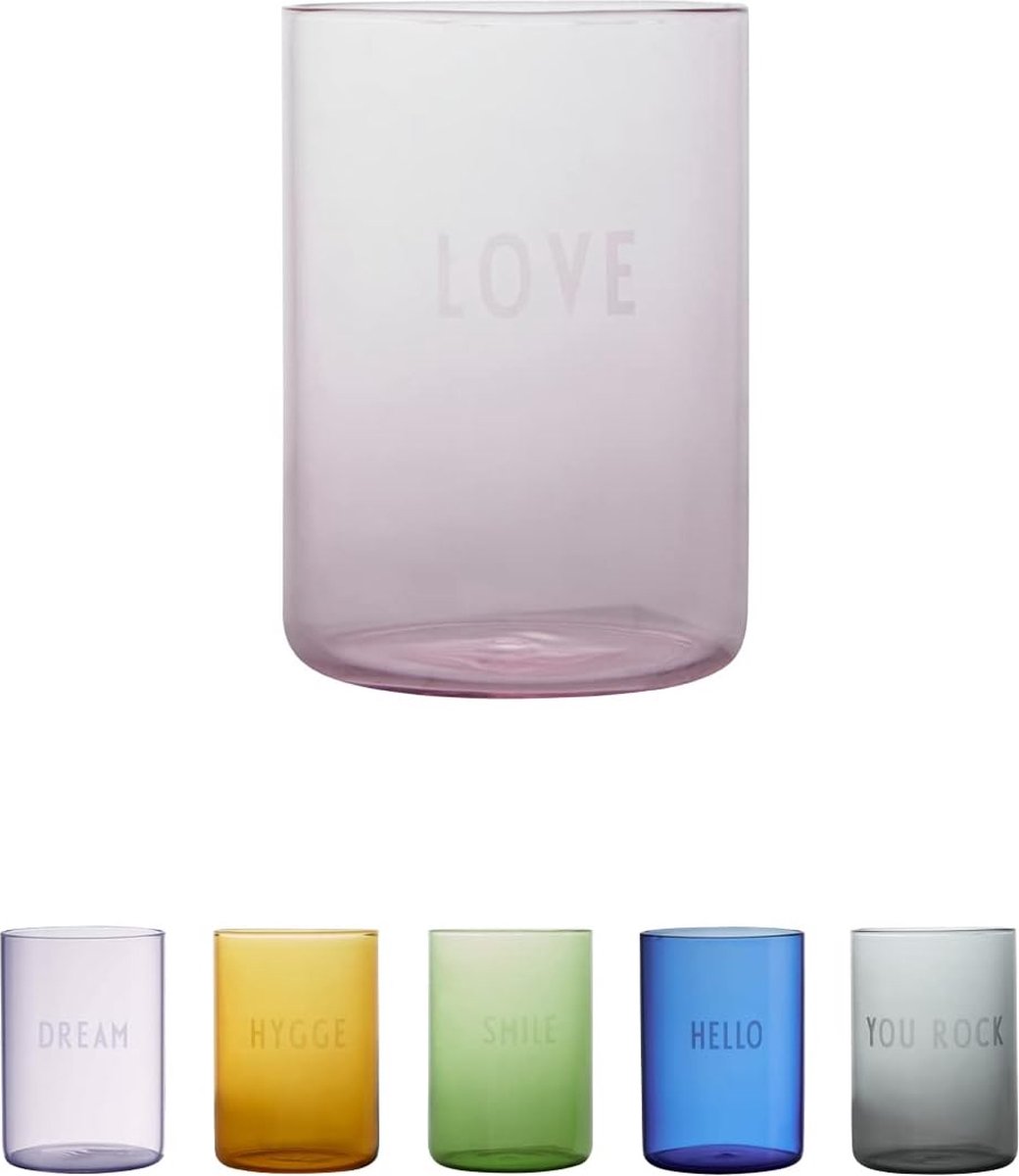 Verres préférés, verres à eau design, colorés, 350 ml, verres colorés ...