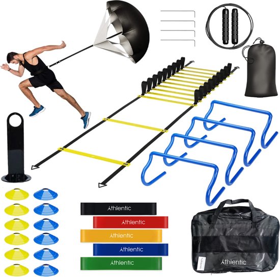 Athlentic Voetbal Trainingsmateriaal - Agility Speedladder, Parachute ...