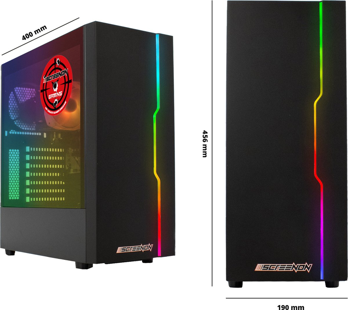 ScreenON - Game Computer / Gaming PC - Ryzen 5 - 1TB M.2 SSD - 16GB RAM ...