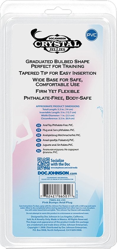 Doc Johnson Anaal Plug pink | bol.com