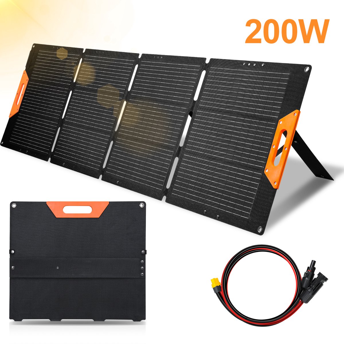 Panneau solaire pliable - 200W - 18V - Panneau solaire - Panneaux solaires Camper... | bol.com
