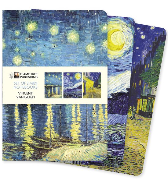 Midi Notebook Collections- Vincent van Gogh Set of 3 Midi Notebooks | bol