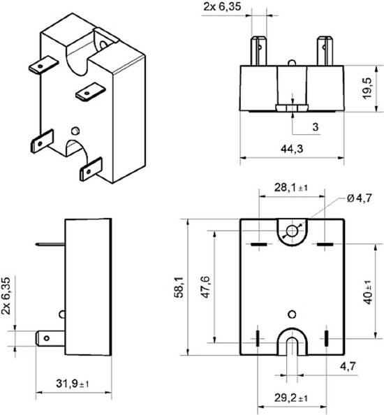 Crouzet Halfgeleiderrelais 84134017N 25 A Schakelspanning (max.): 280 V ...