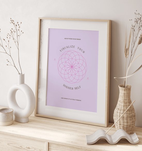 Higher Self Poster - Wallified - Tekst - Poster - Wall-Art - Woondecoratie - Kunst -... | bol