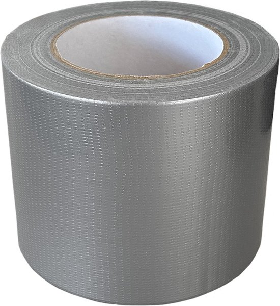 Kortpack - Duct-Tape 96mm breed x 50mtr lang - Grijs - 1 rol - Met de ...