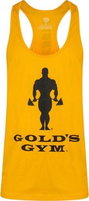 GGVST029 Slogan Premium Stringer Vest - Gold - XXL | bol.com