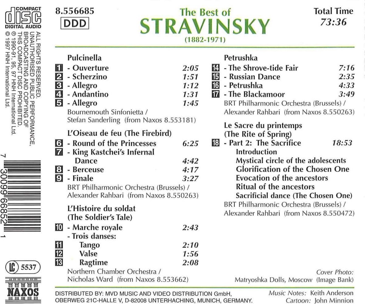 Various Artists - Best Of Stravinsky (CD), Igor Stravinsky | Muziek ...