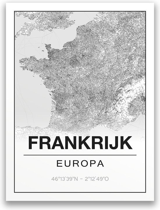 Affiche / carte FRANCE - A4 | bol
