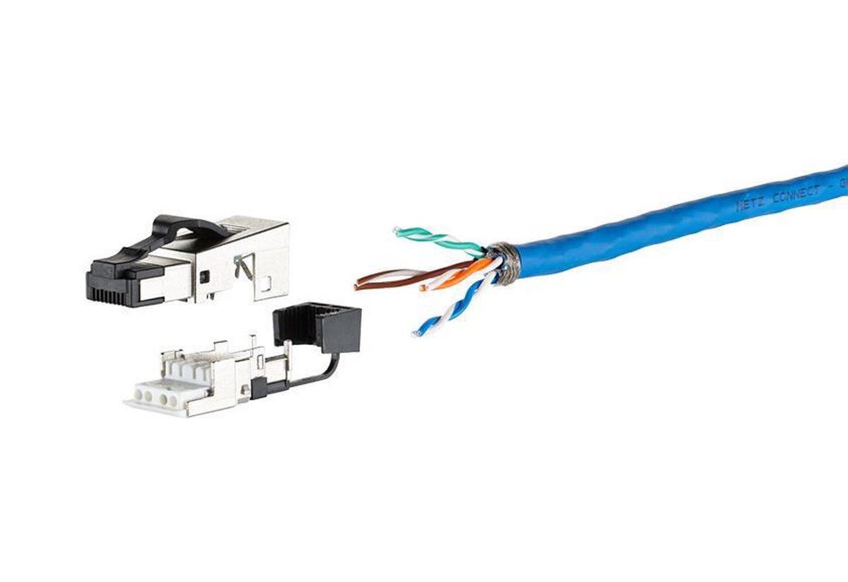 METZ CONNECT 130E405032-E kabel-connector RJ-45 Zwart, Zilver | bol.com