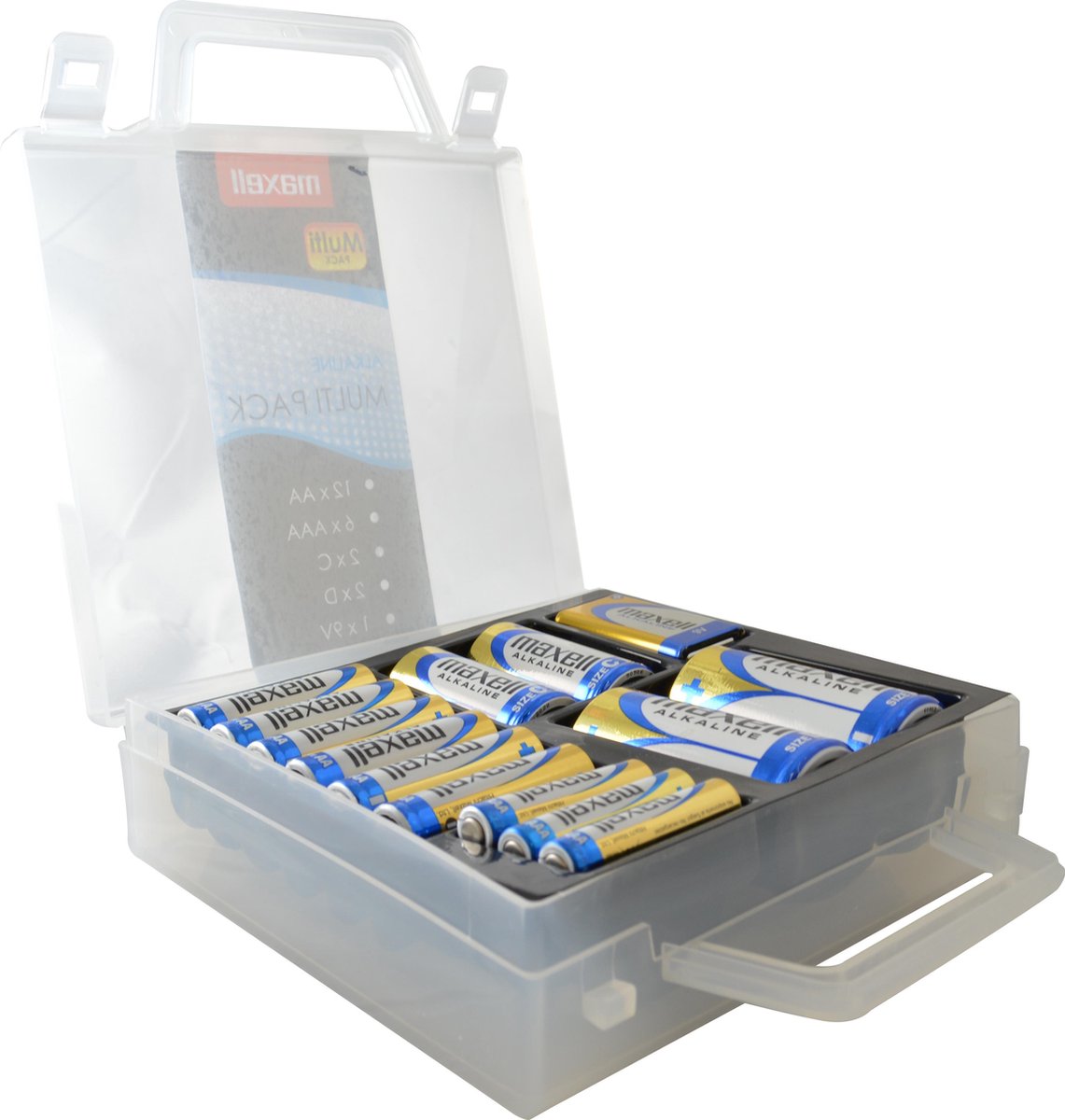 Maxell Alkaline multi pack AA - AAA - C - D - 9V batterijen voordeel ...