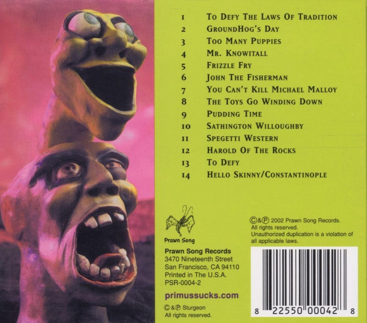 Frizzle Fry, Primus | CD (album) | Muziek | bol