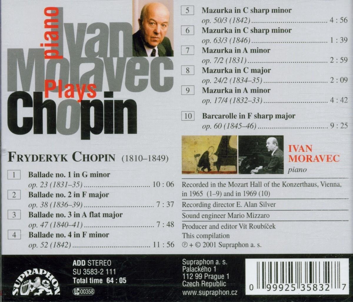 Ivan Moravec - Plays Chopin (CD), Ivan Moravec | Muziek | bol.com