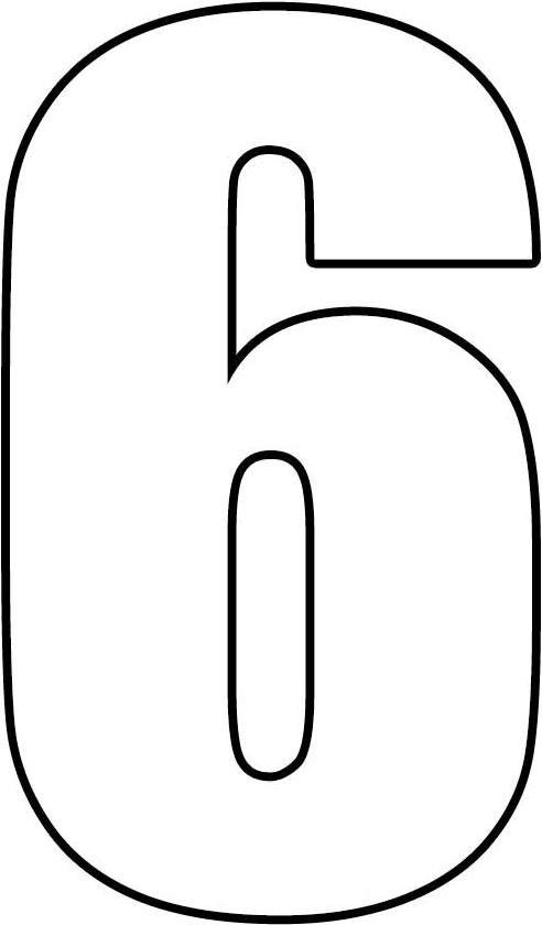 Container Sticker Huisnummer - Cijfer 6 Cijfersticker - Kliko Sticker ...