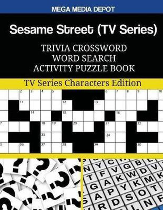 Sesame Street (TV Series) Trivia Crossword Word Search Activity Puzzle ...