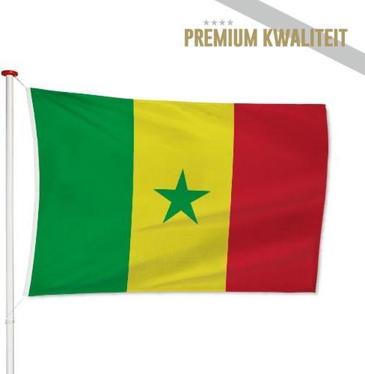 Senegalese Vlag Senegal 200x300cm - Kwaliteitsvlag - Geschikt voor ...