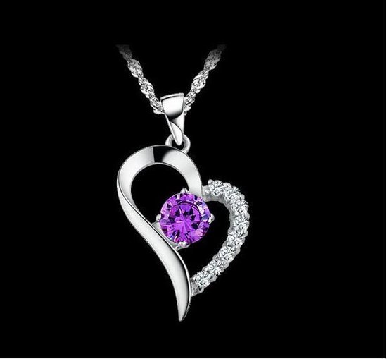 Ketting Hart van Kristal - Hartenketting - Damesketting | bol