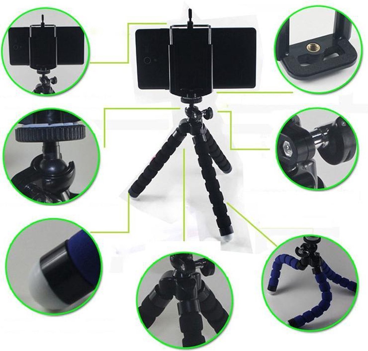 Statief Smartphone - Tripod voor Smartphone en Telefoon - 25 cm ...