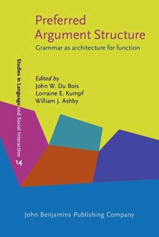 Preferred Argument Structure | 9789027226242 | J.W. Du Bois | Boeken | bol