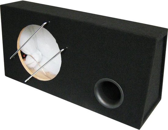 Boschmann Subwooferkist 12'' Ronde Poort 48 Liter Mdf Zwart | bol.com