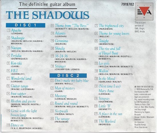 The Shadows - The Definitive Guitar Album, The Shadows | CD (album ...
