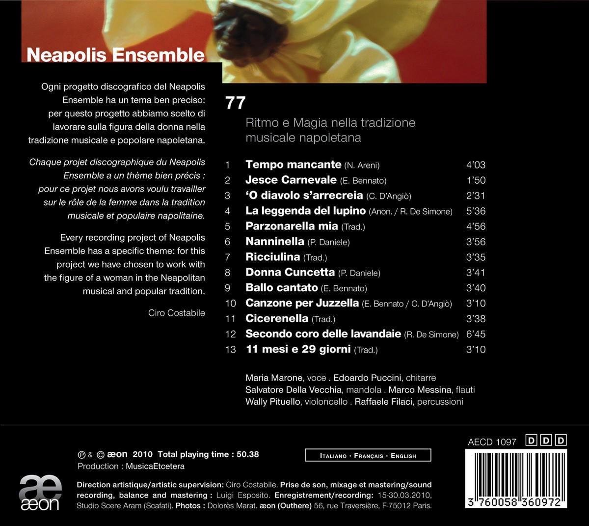 77 Ritmo E Magia Nella Tradizione Musica, Neapolis Ensemble | CD (album ...