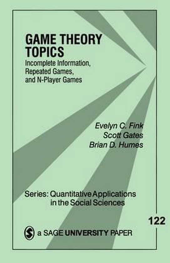 Game Theory Topics | 9780761910169 | Evelyn C. Fink | Boeken | bol