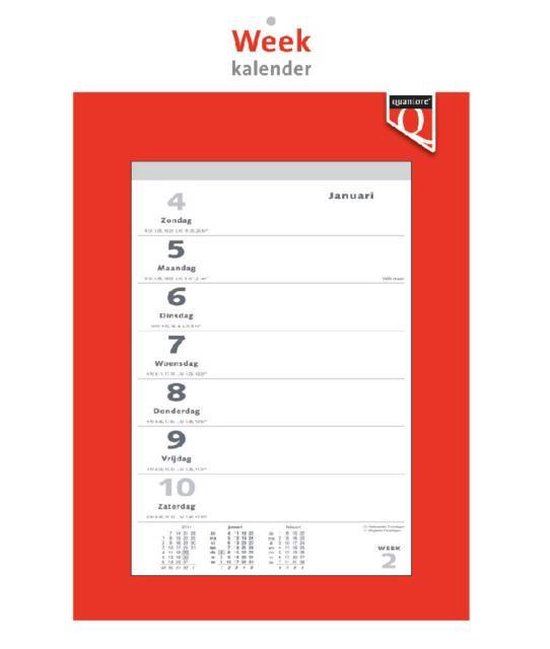 Weekkalender 2020 quantore | bol