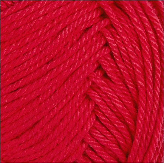 Katoengaren. donkerrood. afm 8/4. L: 170 m. 50 gr/ 1 bol | bol.com