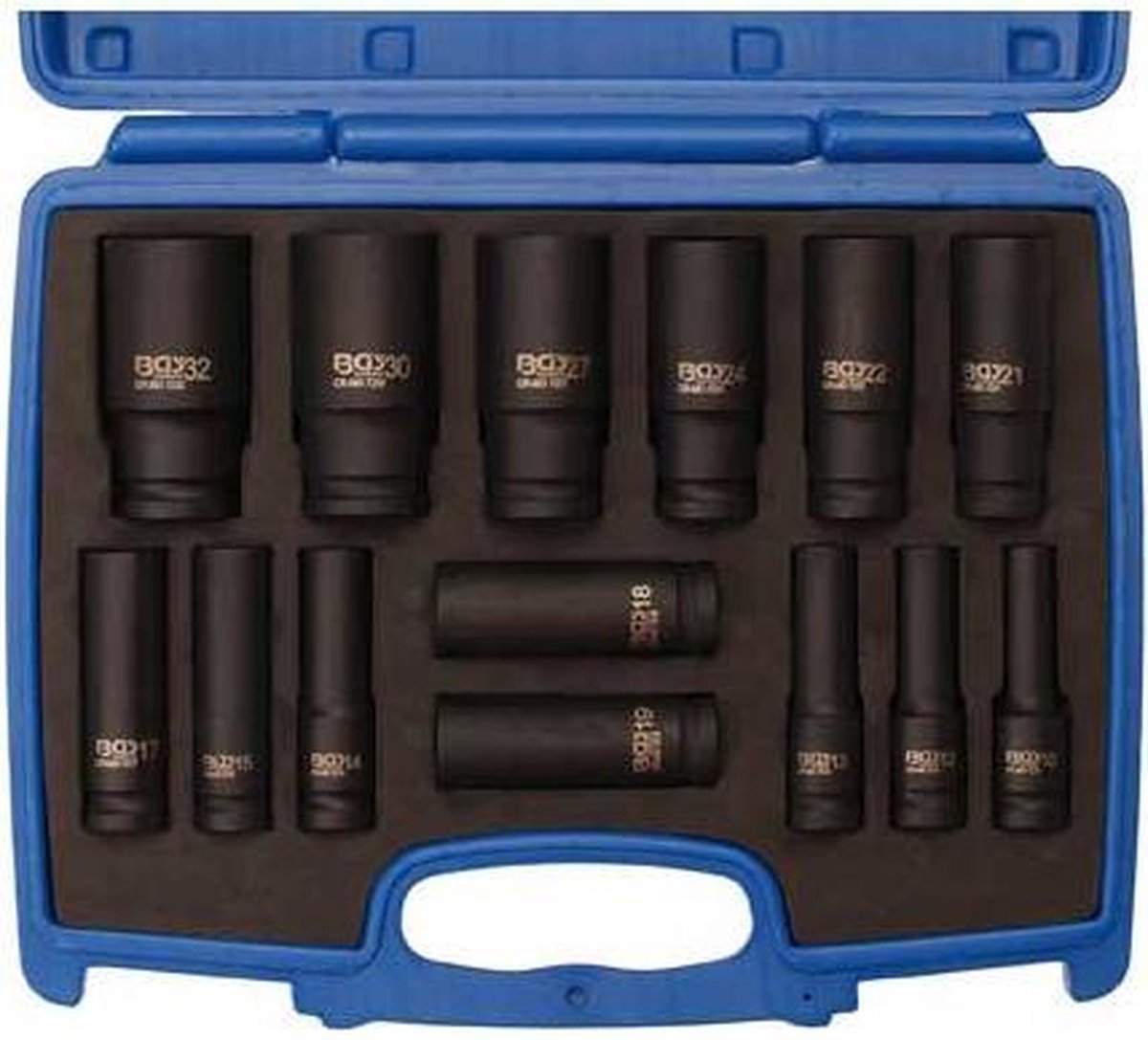 BGS krachtdoppenset - 1/2 - Grote set - 14 delig - Doppen 10mm t/m 32mm ...