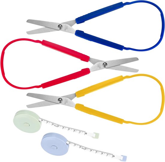 3-Piece Loop Scissors Set for Children and Adults - Craft Scissors with ...