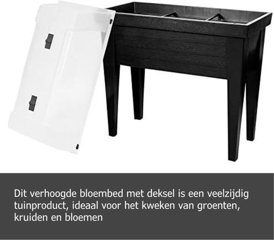 Moestuinbak Op Poten – Kweektafel Met Deksel – Kweekbak - Bloembak ...