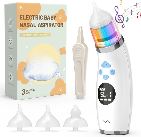 Solacis Neusreiniger baby - Neuszuiger baby - Elektrische neuszuiger ...